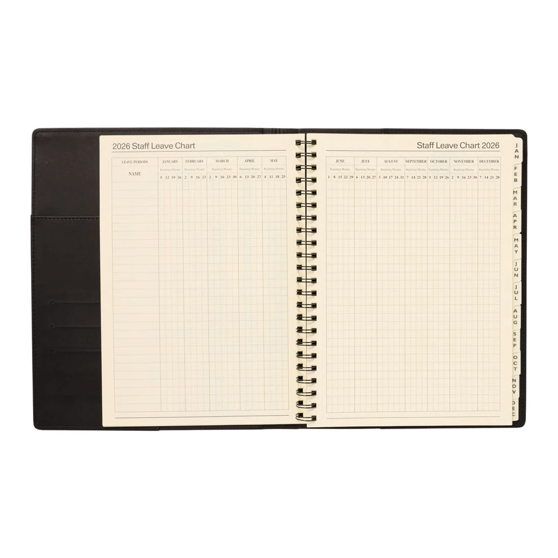 J.Burrows A4 Week to View 2026 Portfolio Diary Black - Kmart