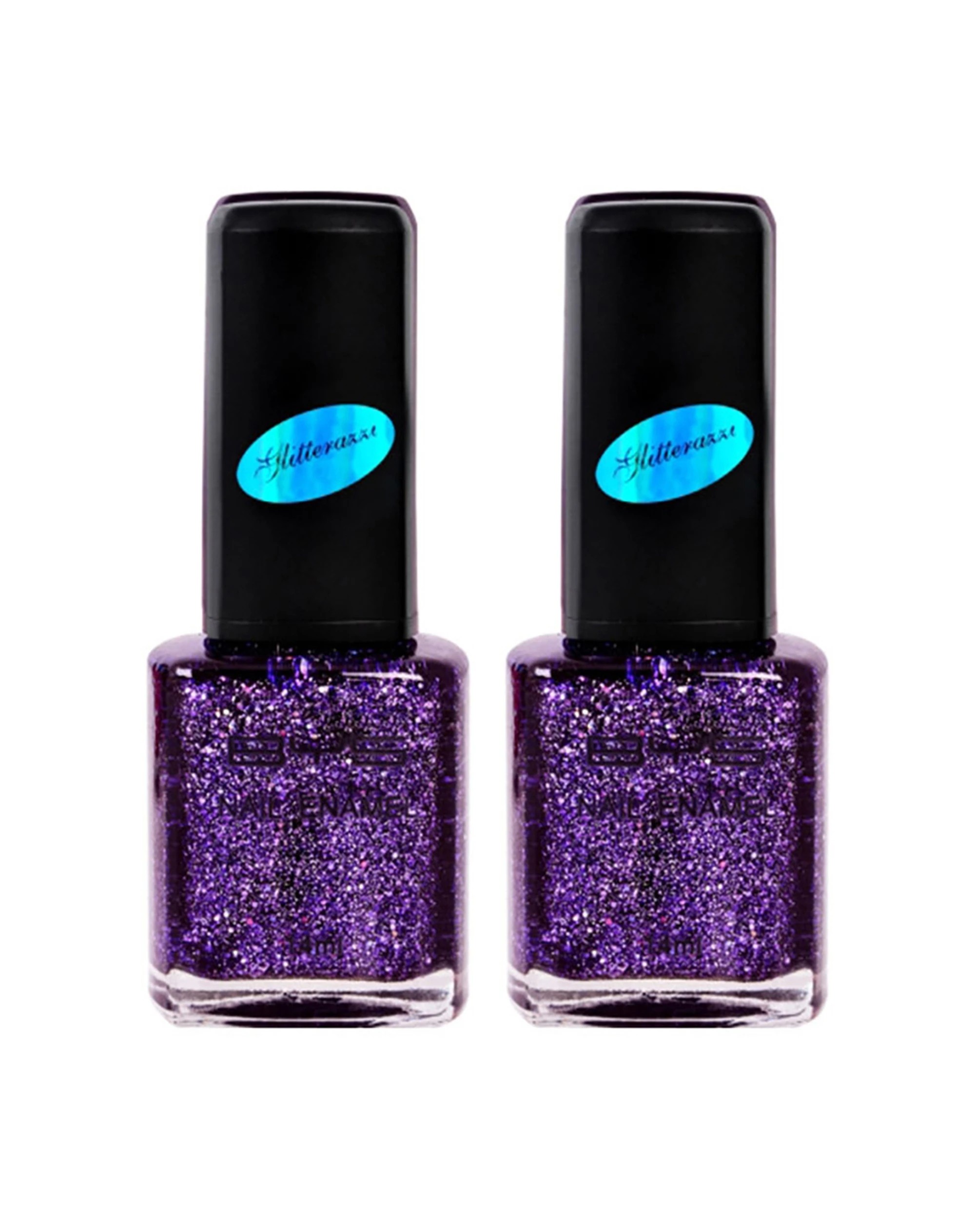 BYS 2PK Glitterazzi Voodoo Nail Polish Long Wearing Chip Resistant 14ml ...