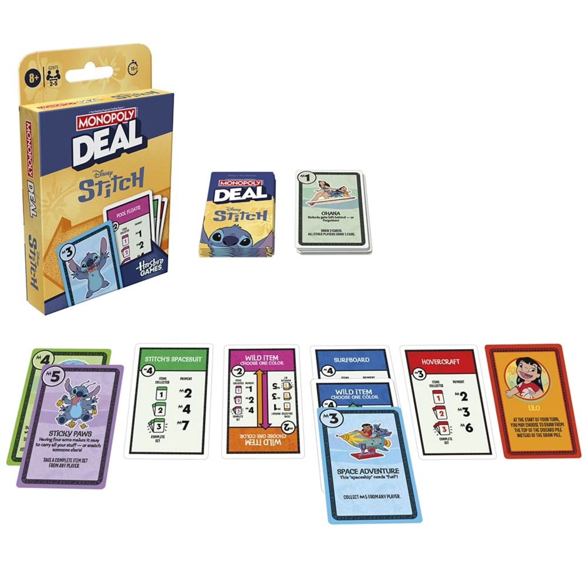 Monopoly Deal: Disney Stitch Edition Card Game - Kmart