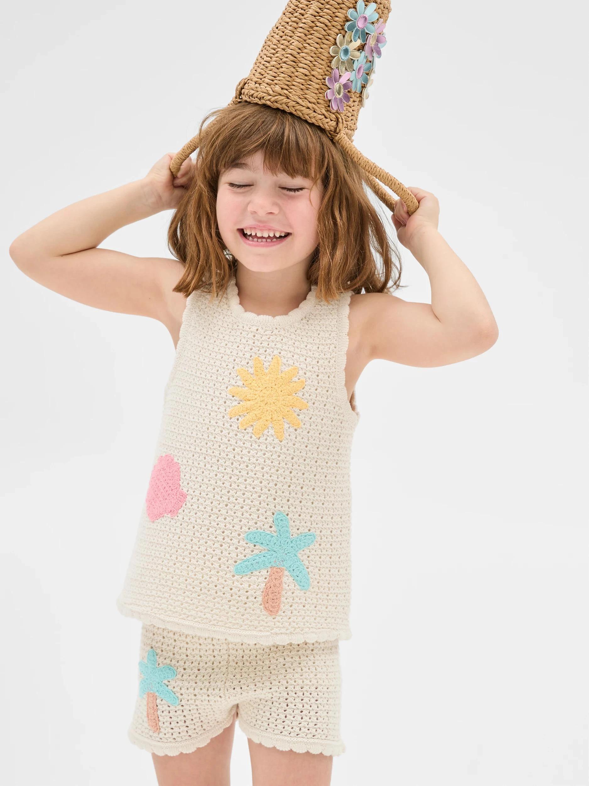 Target Kids Crochet Shorts and Tank Top Set - Kmart