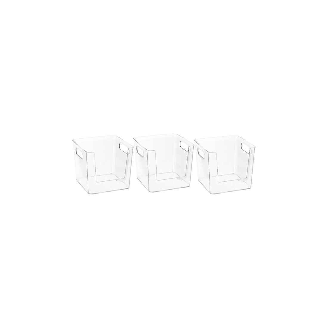 Boxsweden Crystal Pick Container 3 Pack 16.5 x 16.5 x 14.5cm Durable ...