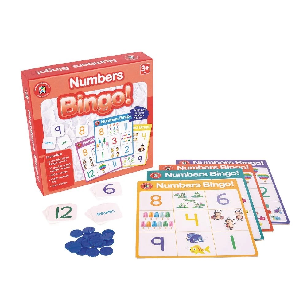 Learning Can Be Fun Numbers Bingo - Kmart