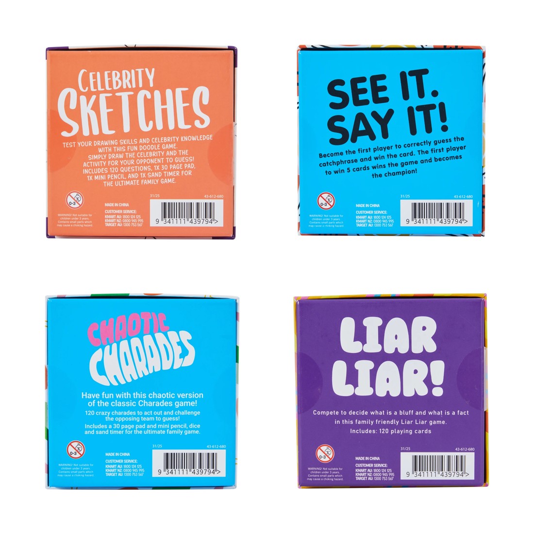 Game Box - Assorted - Kmart NZ