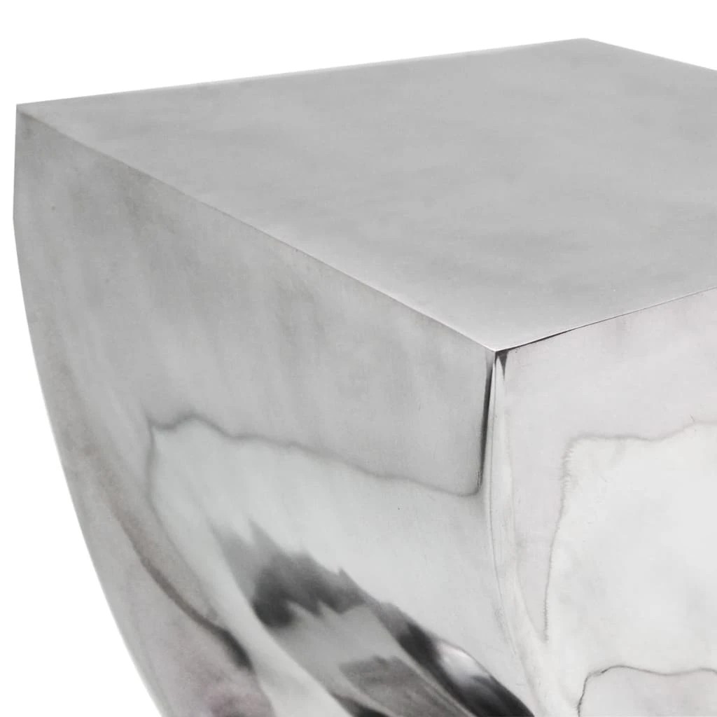 vidaXL Stool/side Table Twisted Shape Aluminium - Silver - Kmart