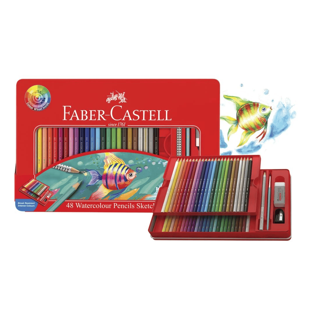 Faber-Castell Watercolour Pencils 48 Pack - Kmart