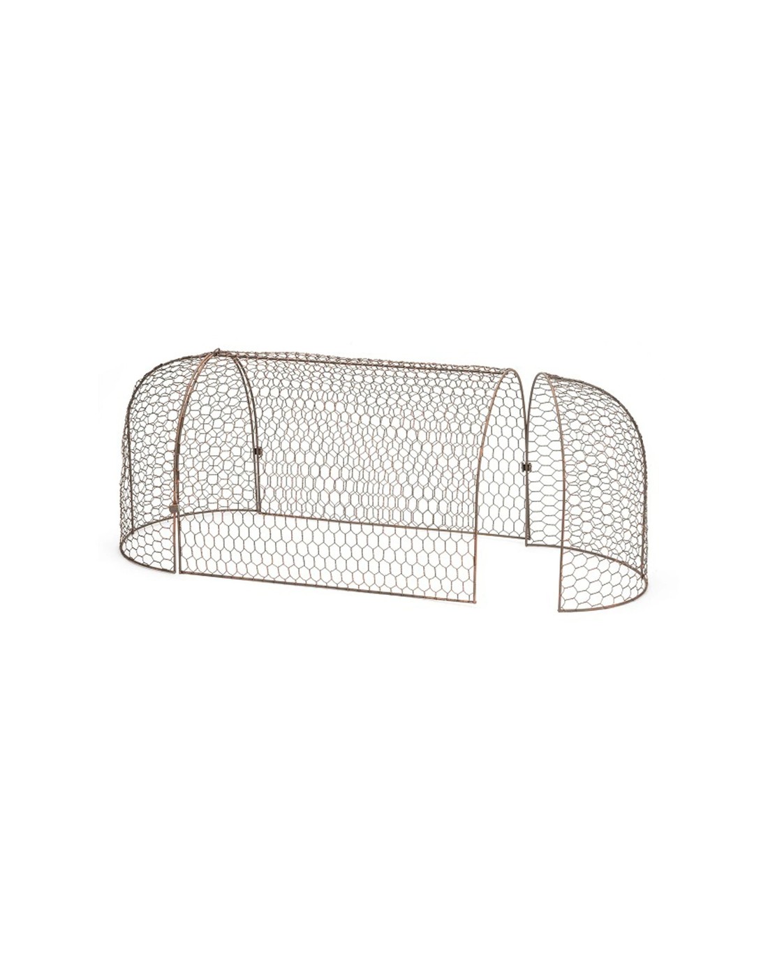 Alfresco 3pc Cloche 45/30cm Metal Tunnel Set Garden Seedling Guard ...