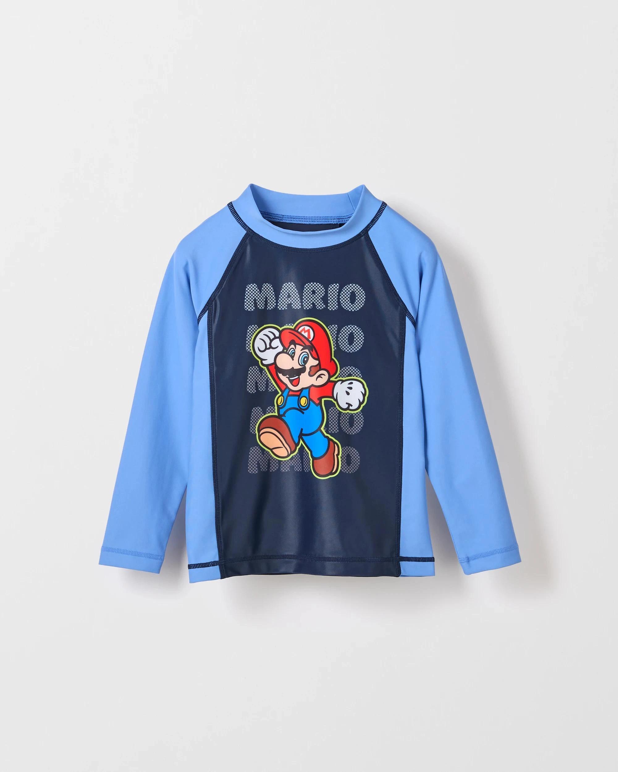Super Mario Swim Rash Vest - Kmart