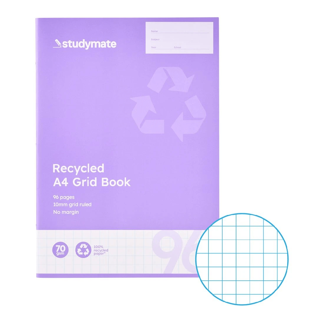 Studymate A4 70gsm 10mm Grid Book 96 Page - Kmart