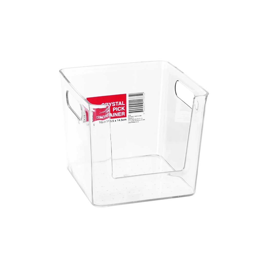 Boxsweden Crystal Pick Container 3 Pack 16.5 x 16.5 x 14.5cm Durable ...