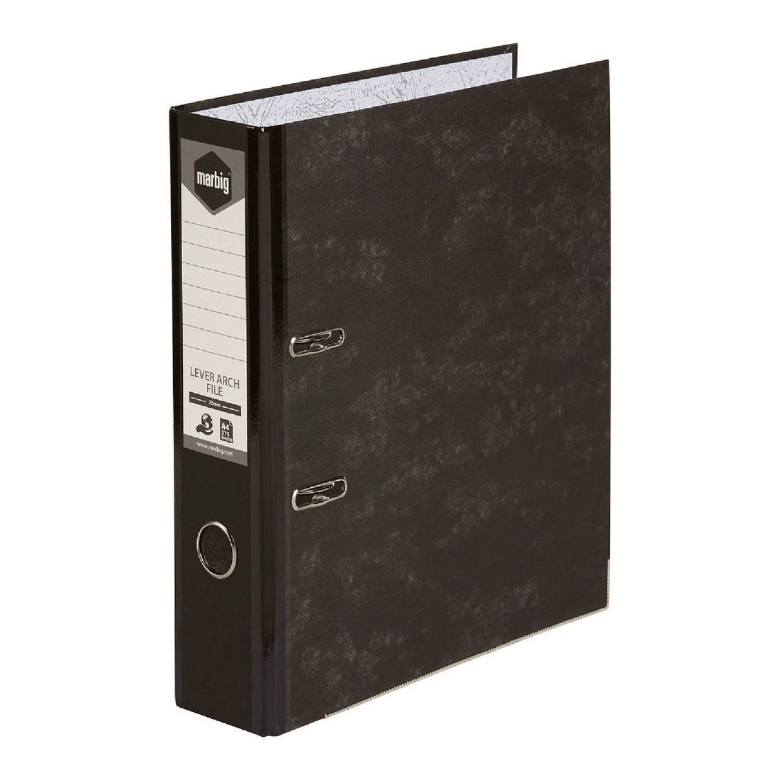 Marbig A4 Reinforced Lever Arch Binder Black - Kmart