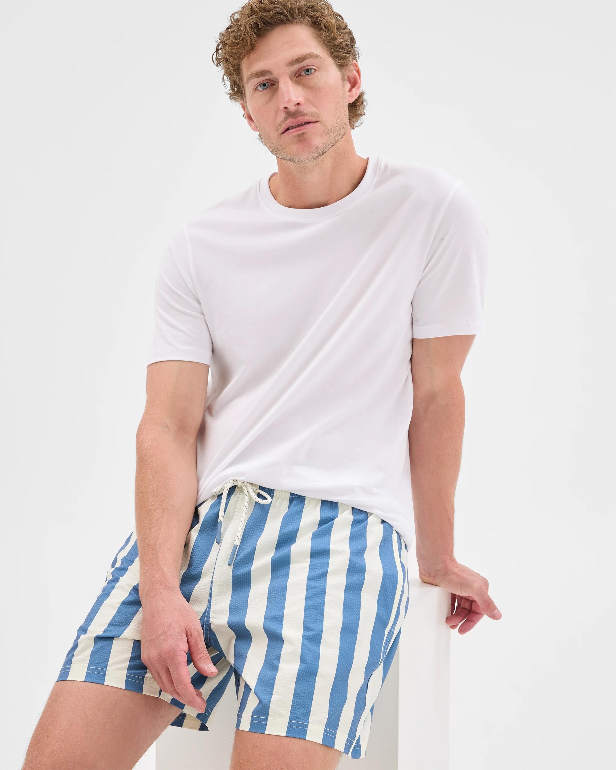 Target Man Volley Seersucker Swim Boardshorts - Kmart
