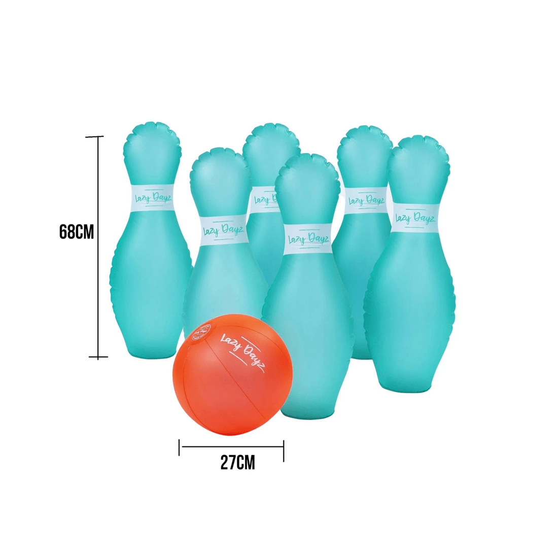 BR Home Inflatable Bowling Set for Outdoor Family Games, 7 Pieces - Kmart