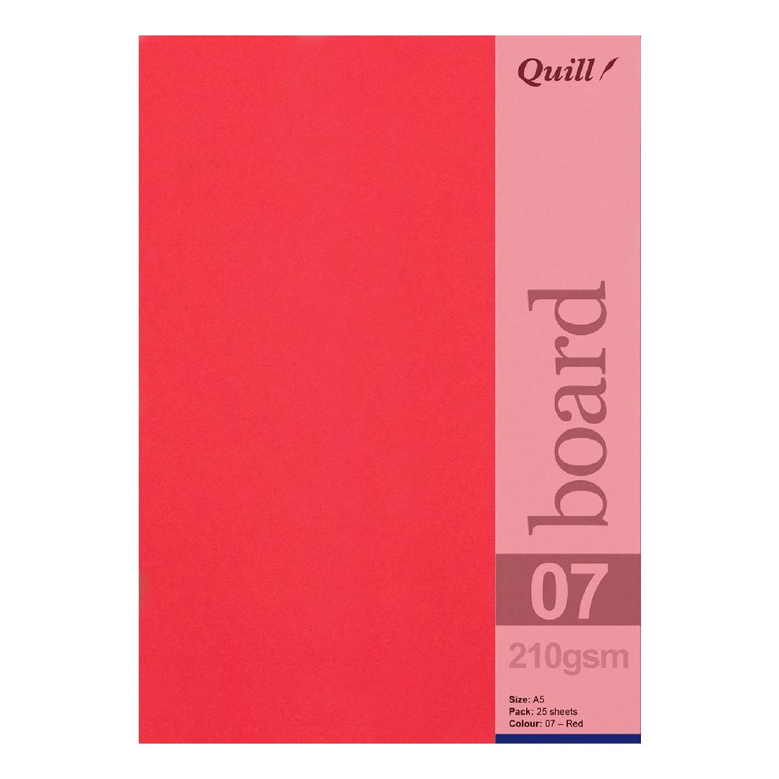 Quill A5 210gsm Board Red 25 Pack - Kmart