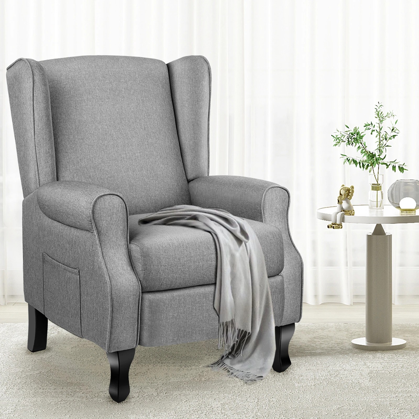 Alfordson Recliner Chair Fabric - Grey - Kmart