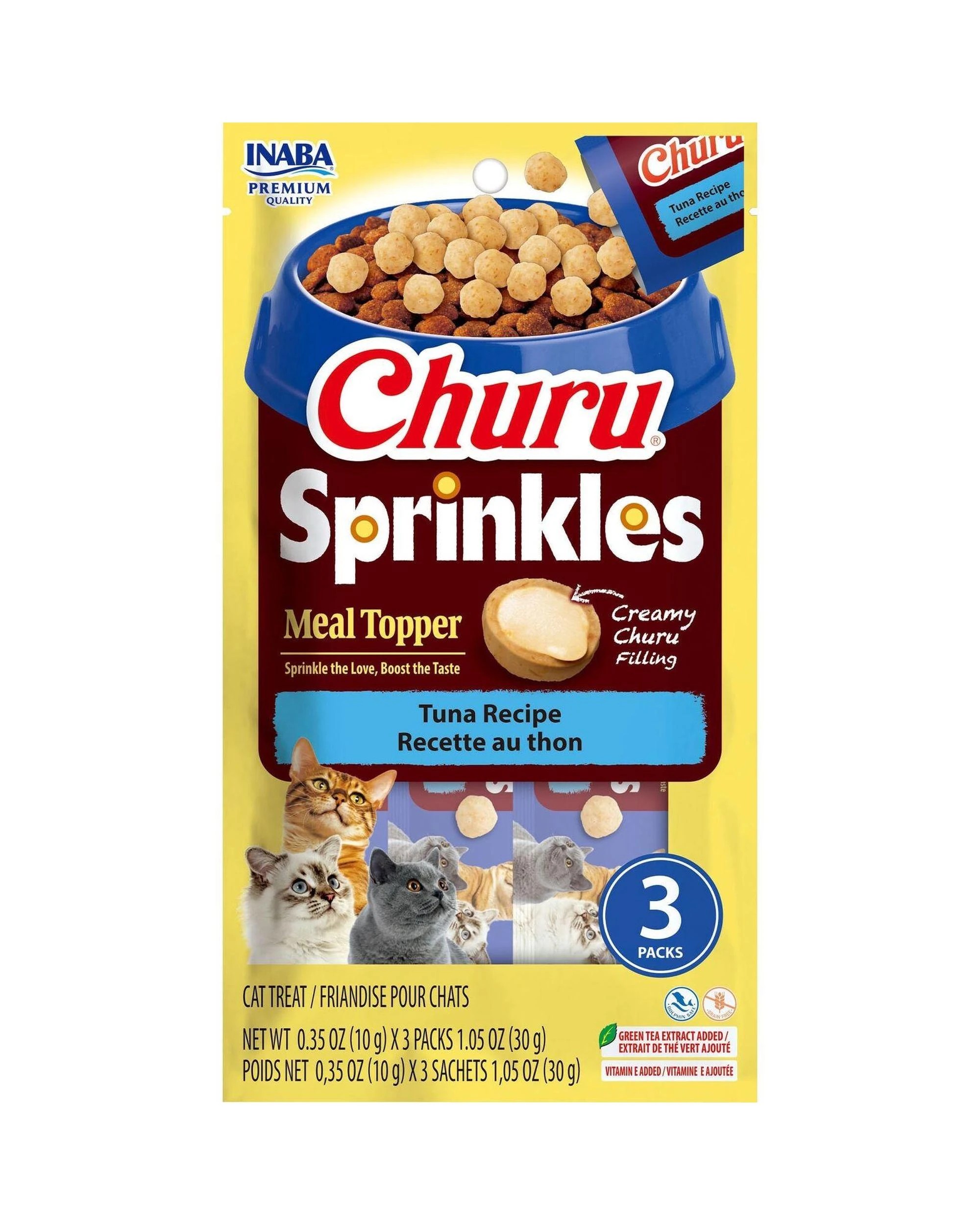 Inaba Churu Sprinkles Meal Topper Cat Treats Tuna Recipe 6 x 30g - Kmart