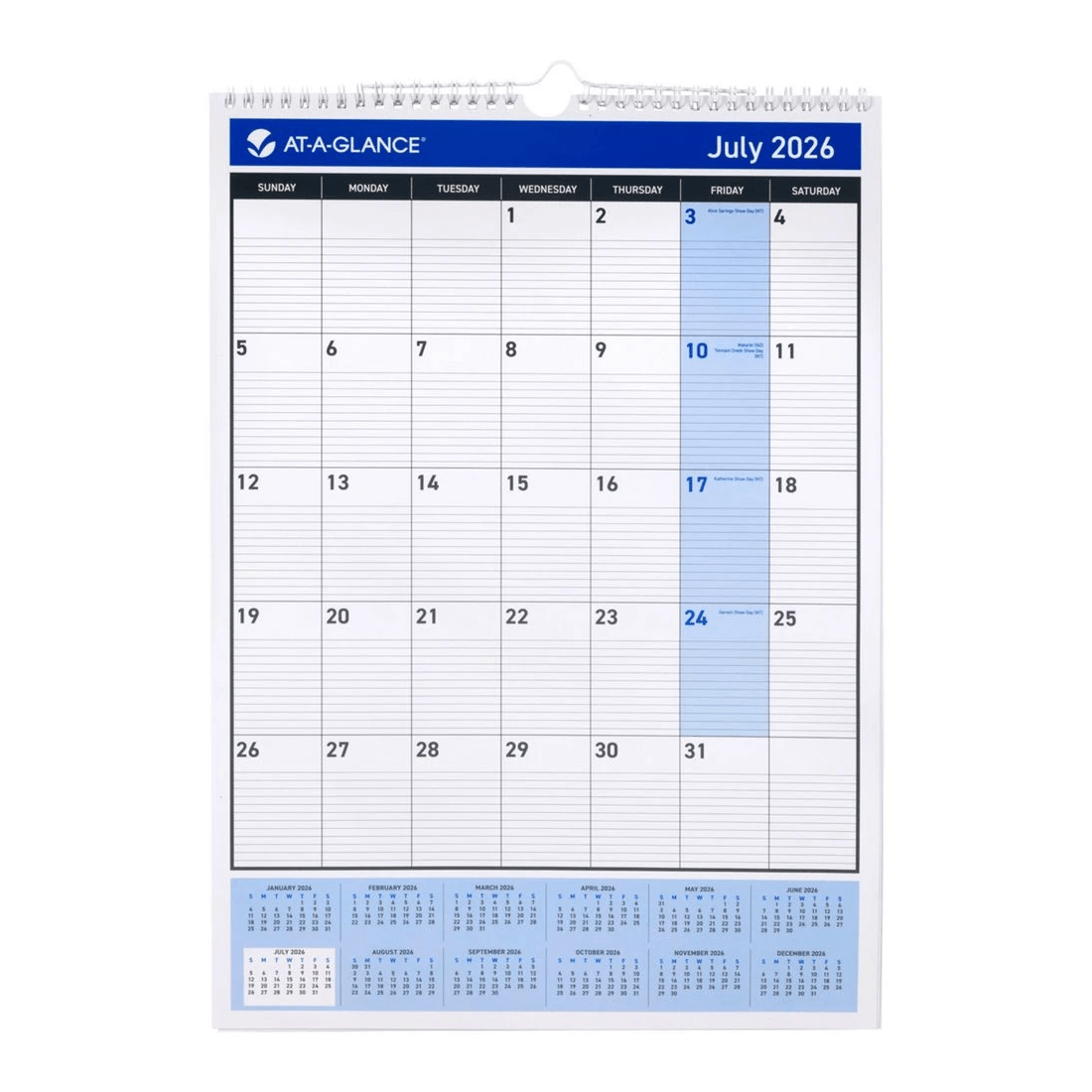 At-a-Glance 2026 Erasable Wall Calendar Month to View - Kmart