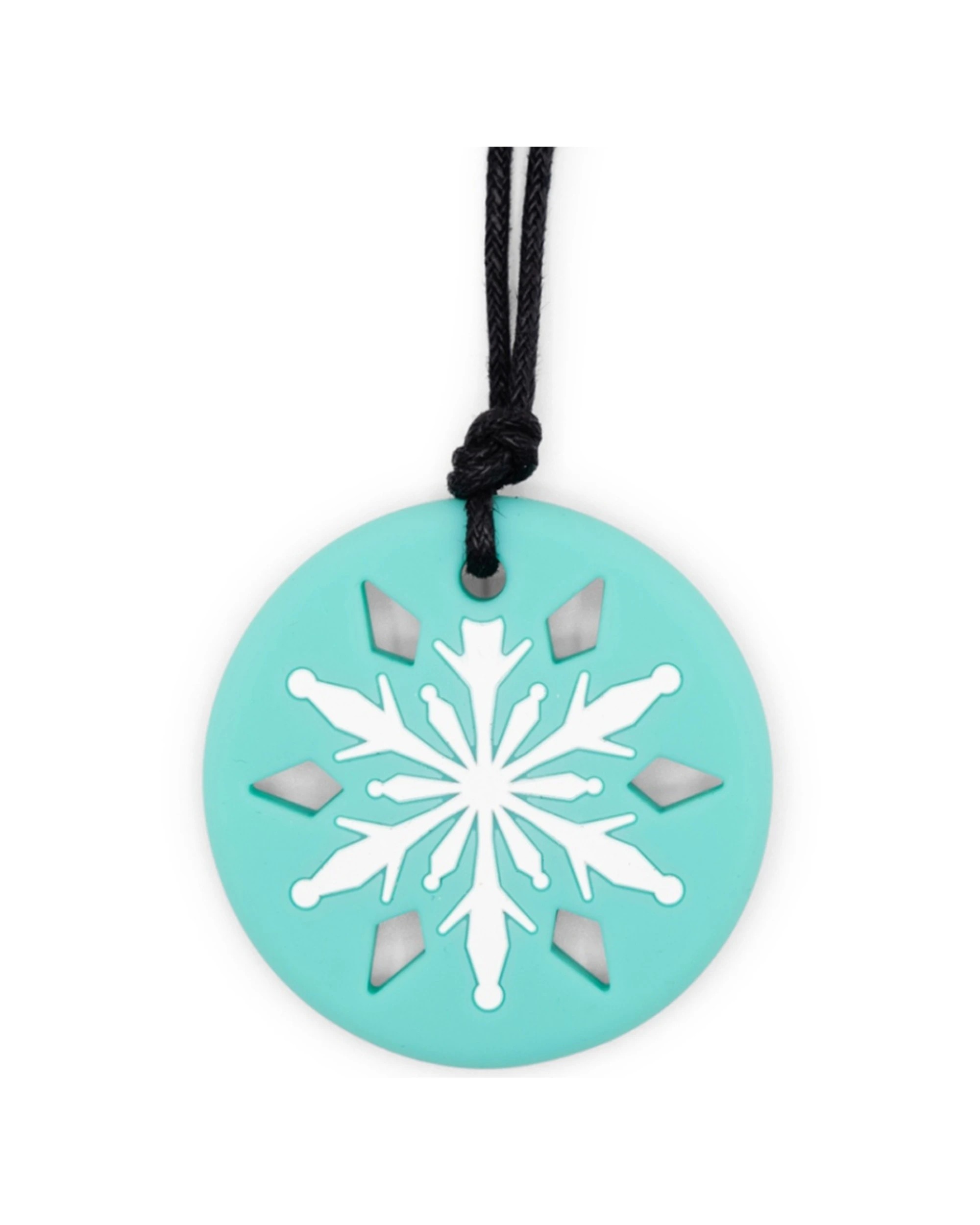 Jellystone Designs Kids Snowflake Sensory Pendant Medium Chew Necklace ...