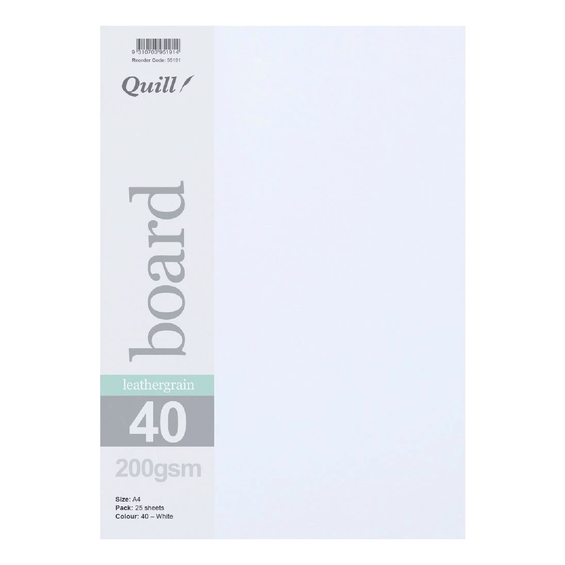 Quill A4 200gsm Leathergrain Paper White 25 pack - Kmart