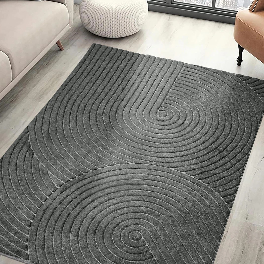 Marlow Machine Washable High-Low Textured Floor Rug - Kmart