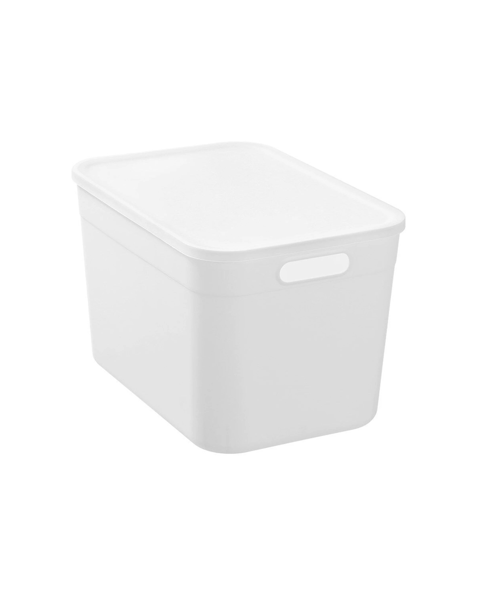 Boxsweden Storage Containers 4PK Lidded Stackable Durable 16.5L 35.5cm ...