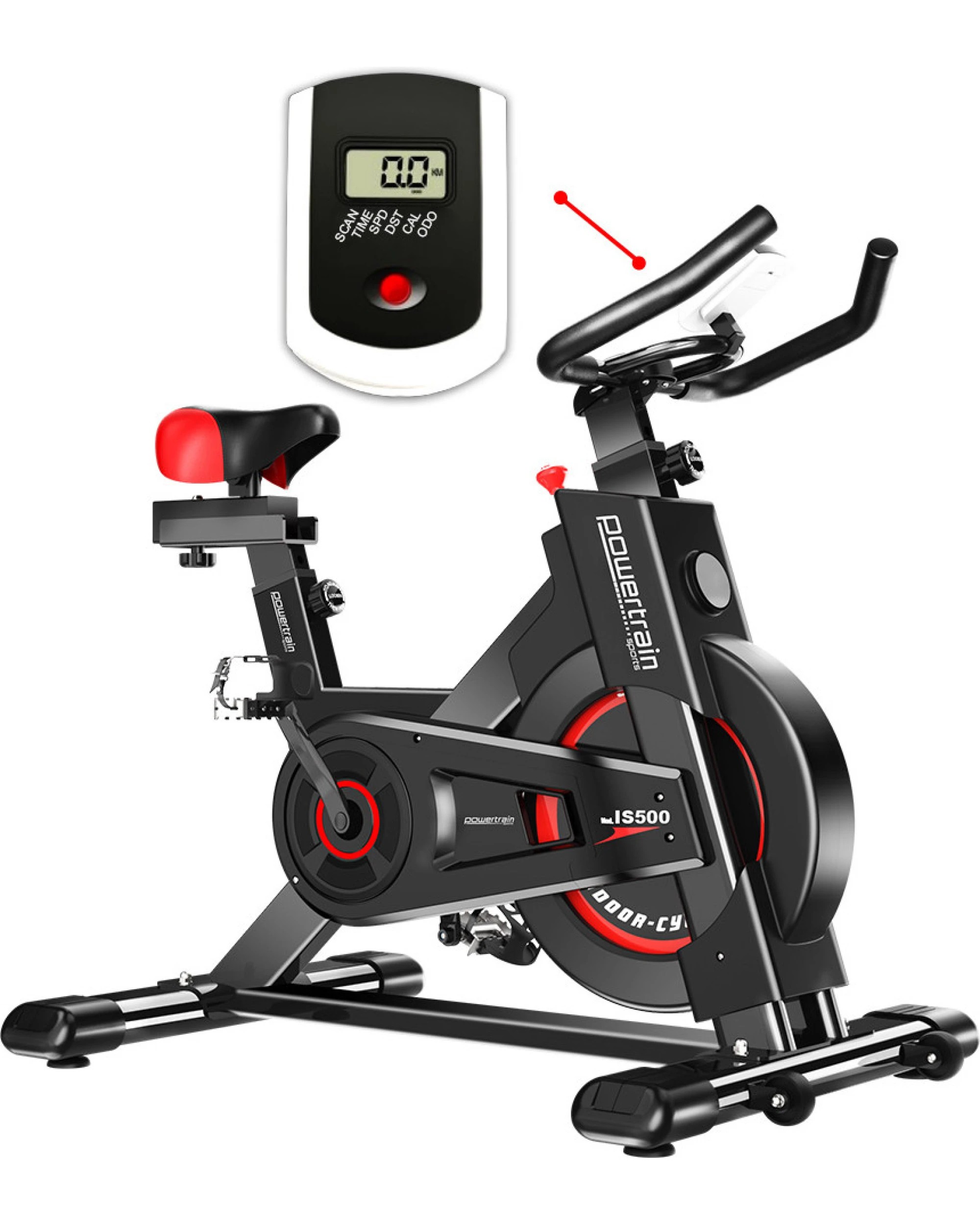 Powertrain IS-500 Heavy-Duty Exercise Spin Bike Electroplated - Kmart