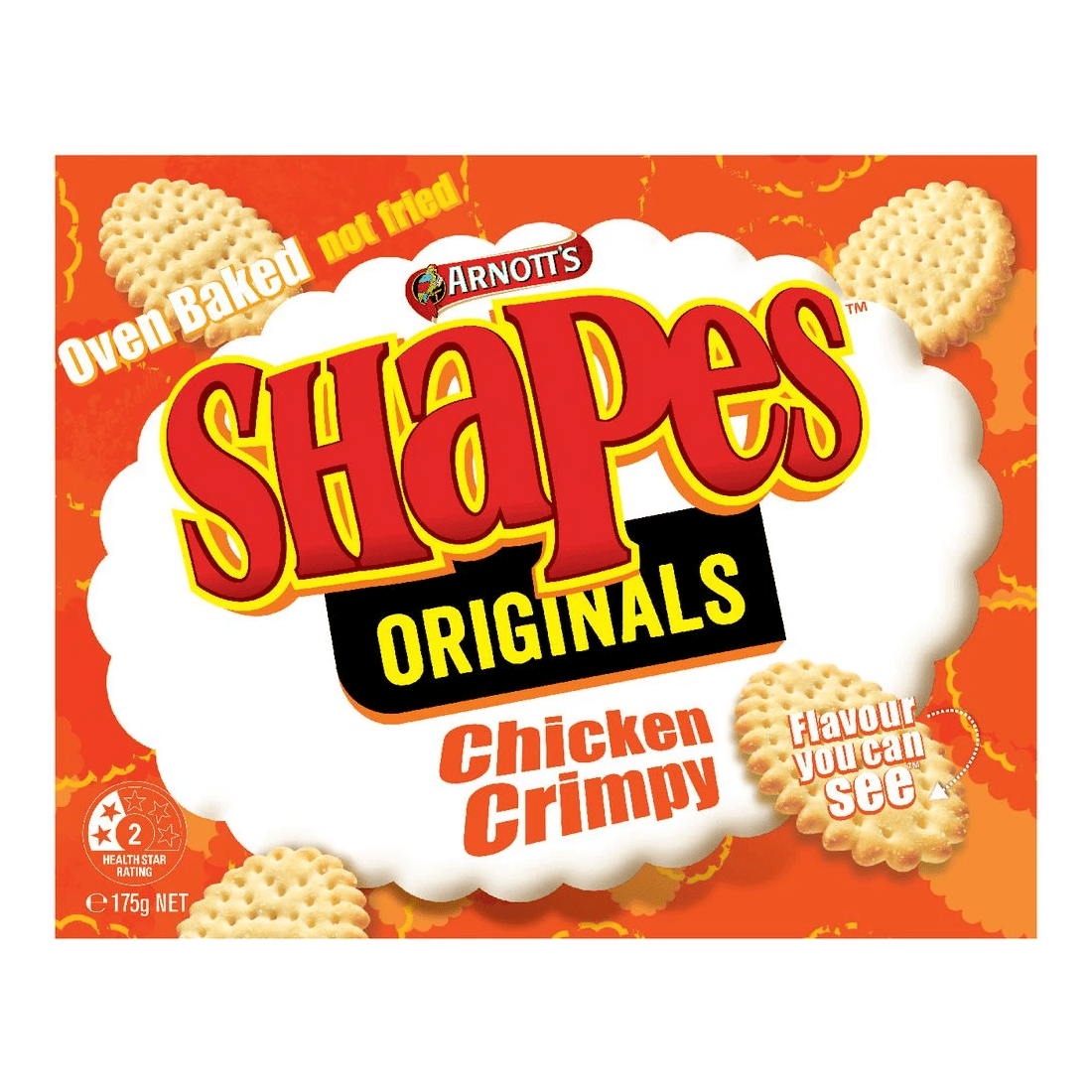 Arnott's Shapes Chicken Crimpy 175g - Kmart