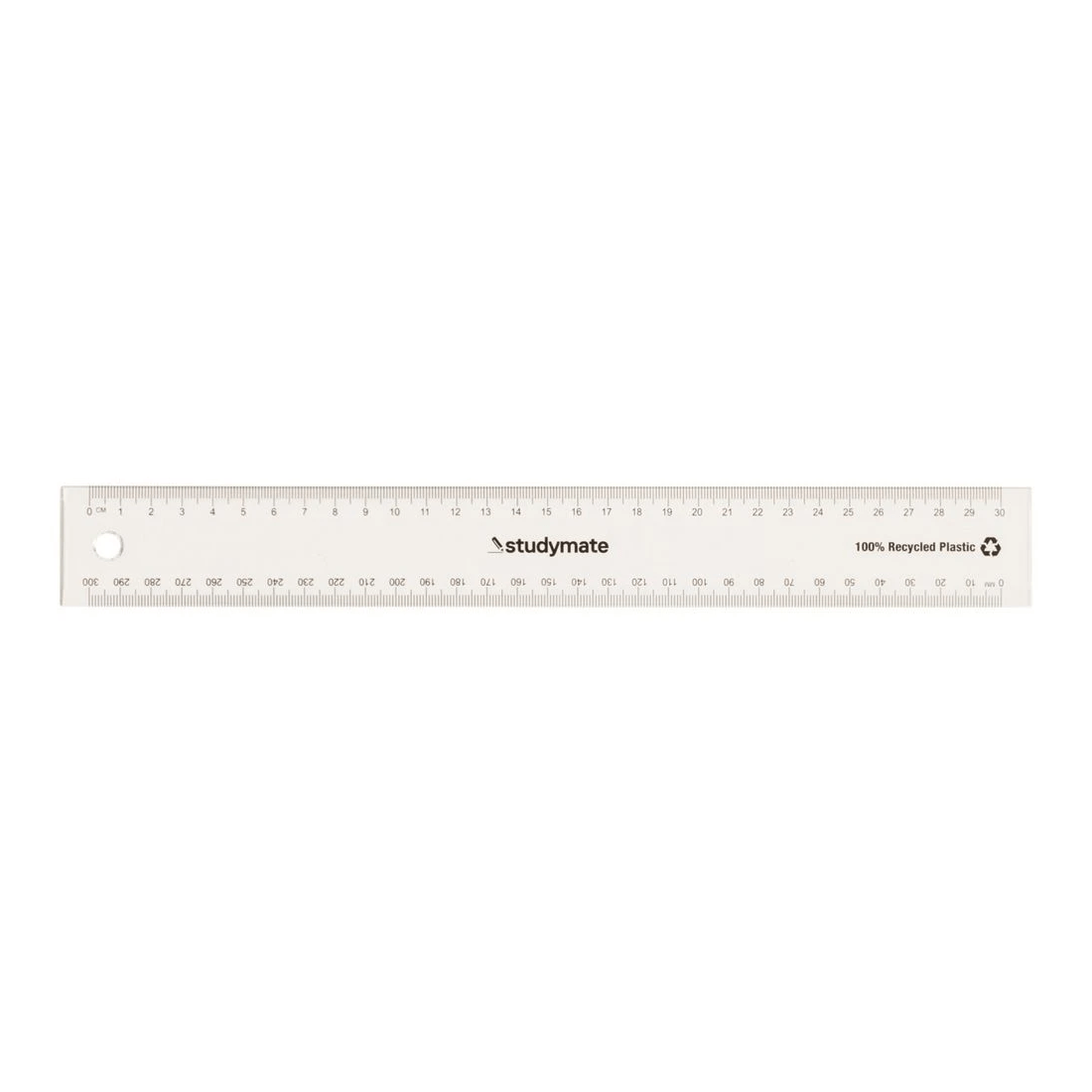 Studymate Plastic Ruler 30cm Clear - Kmart