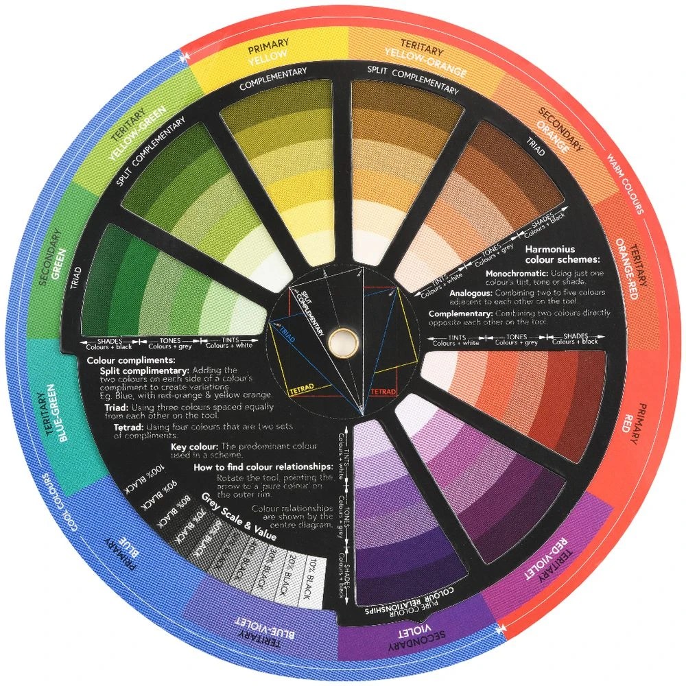 Born Artist Colour Wheel & Mixing Tool - Kmart