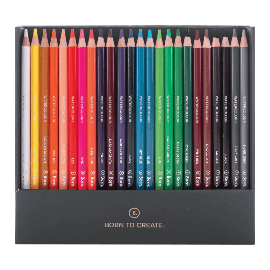 Born Premium Watercolour Pencils 24 Pack - Kmart