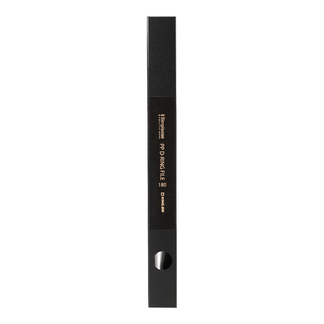 King Jim A4 2 D-Ring Simplease Binder 20mm Black - Kmart