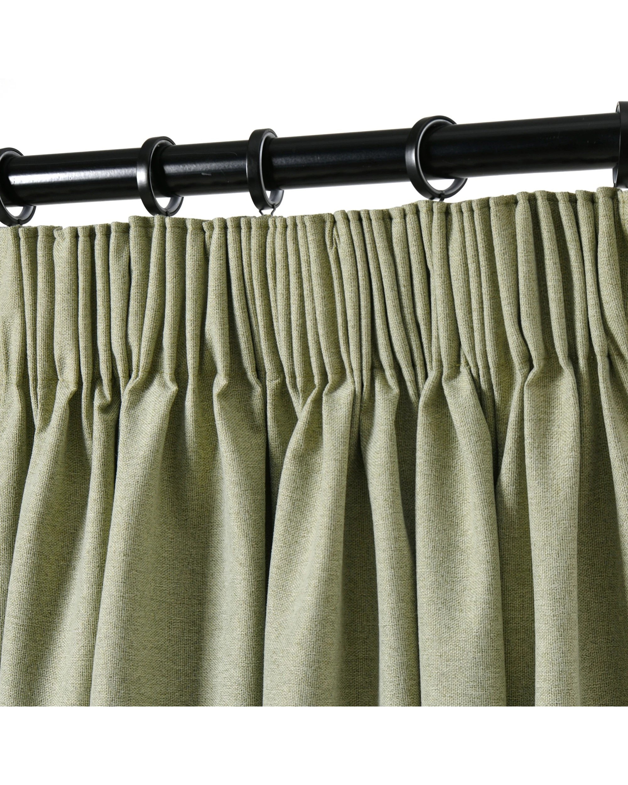 Cadence & Co. Bennett Faux Linen Blockout Multi Header Curtain Twin ...