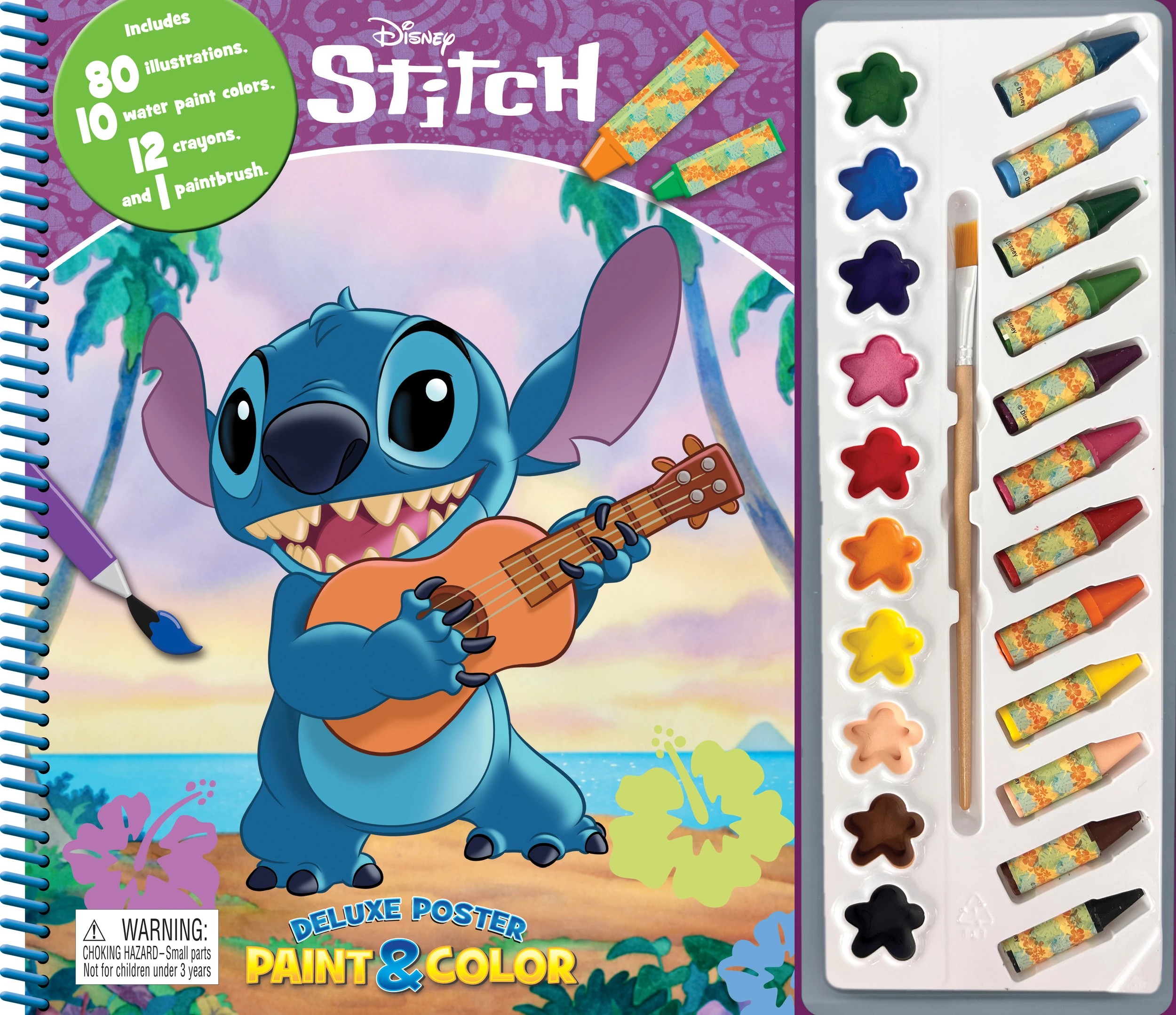 Disney Stitch Deluxe Poster Paint & Color - Book - Kmart