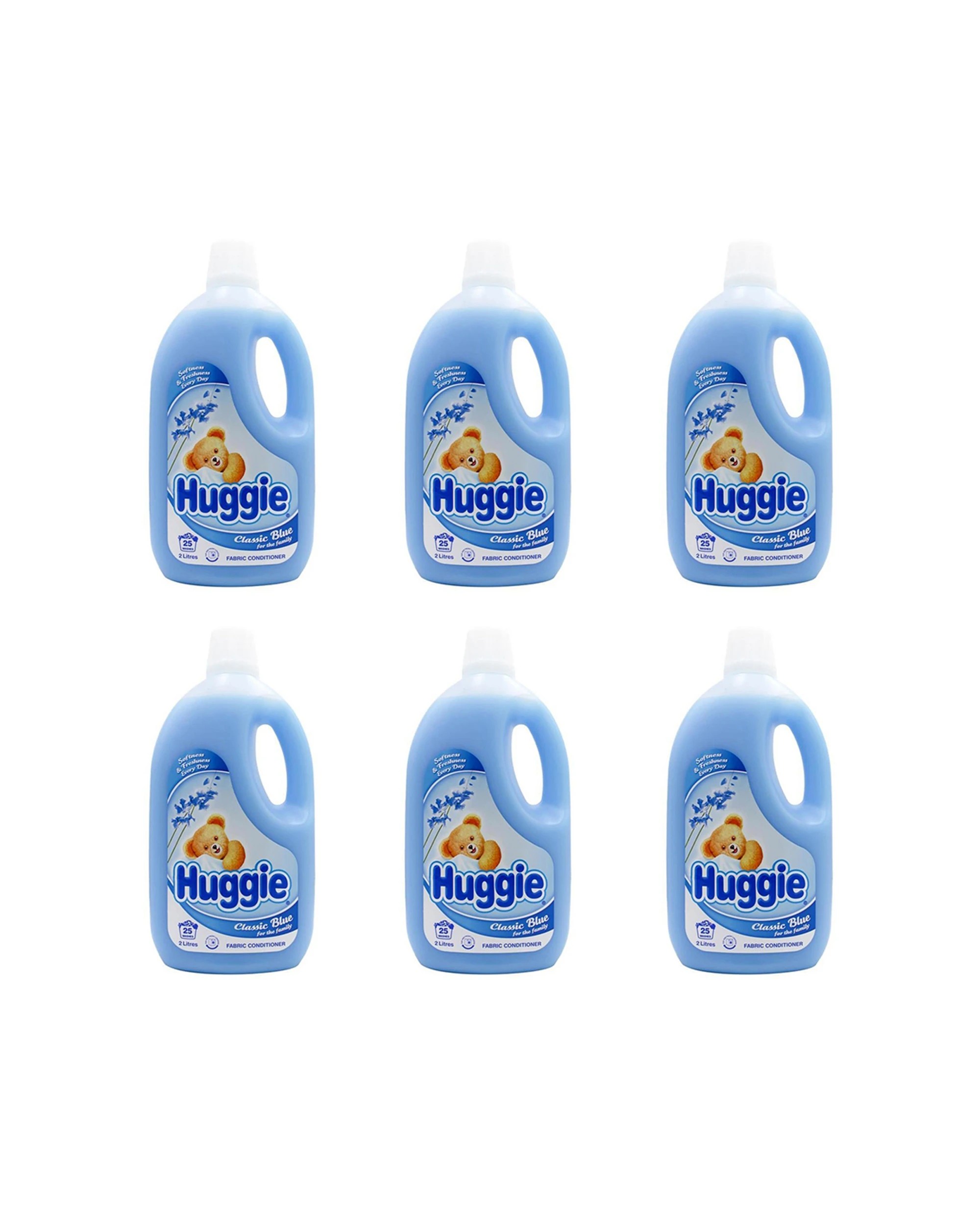 Huggie 6PK Fabric Conditioner Classic Front Top Loader Softens 2L ...