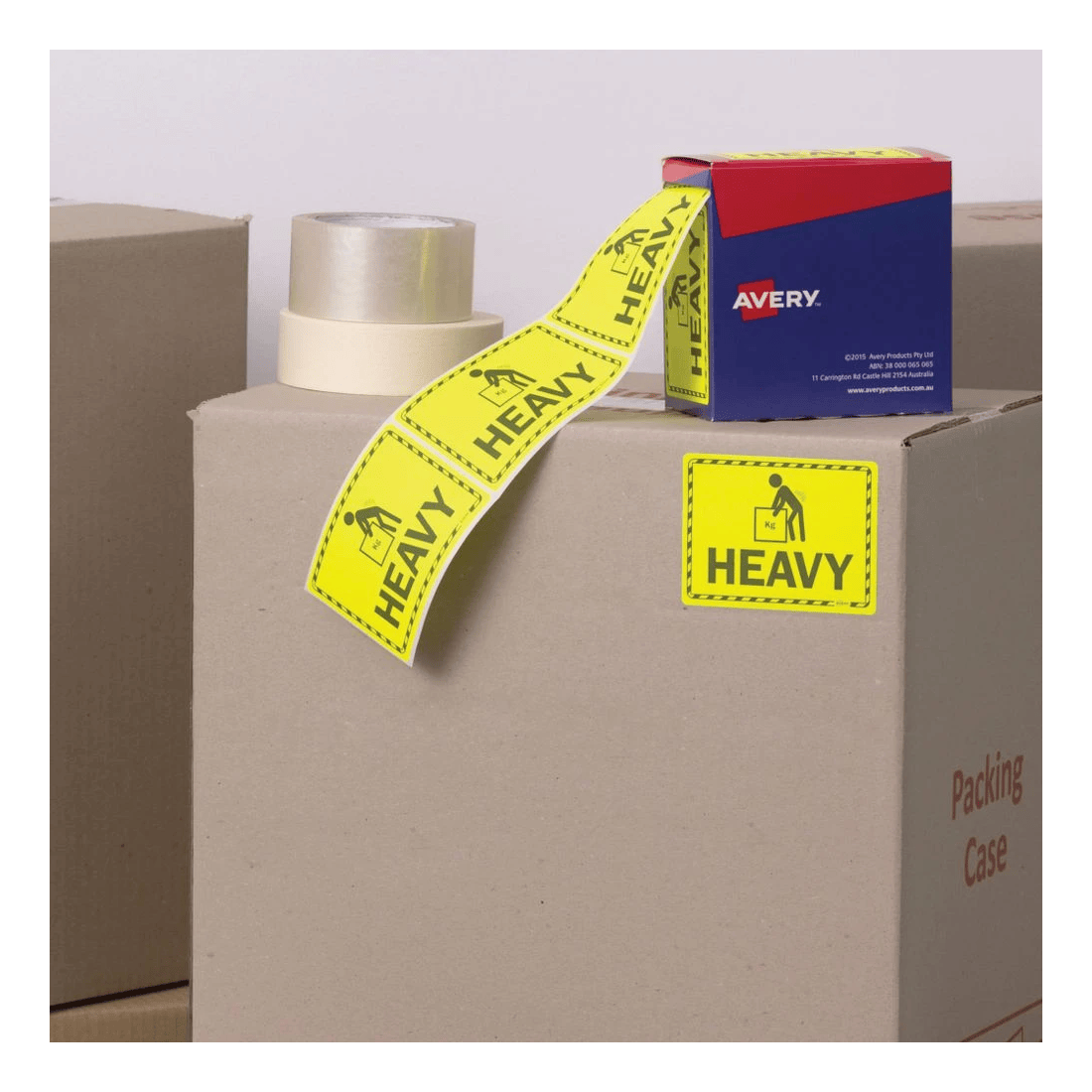 Avery Heavy Labels 75 x 99.6mm Yellow 750 Pack - Kmart