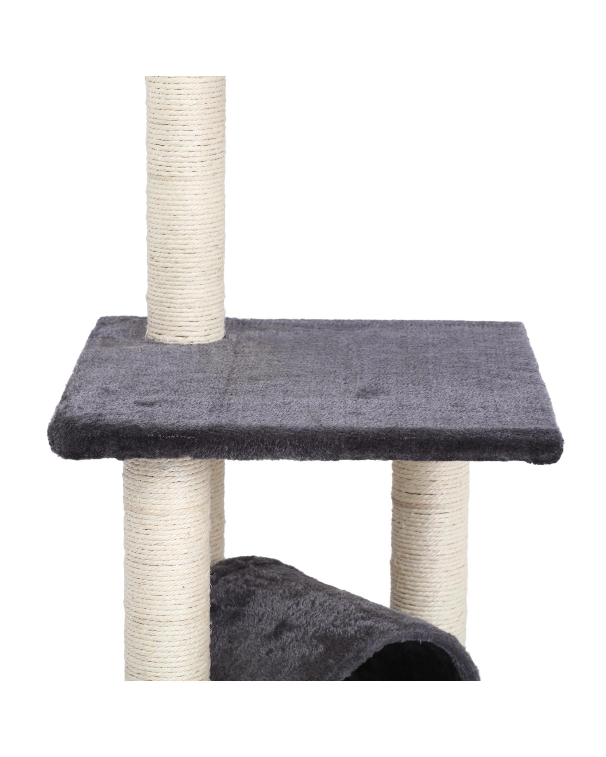 Charlie's Lite Three Tier Cat Tree Scratching Post - Charcoal - Kmart