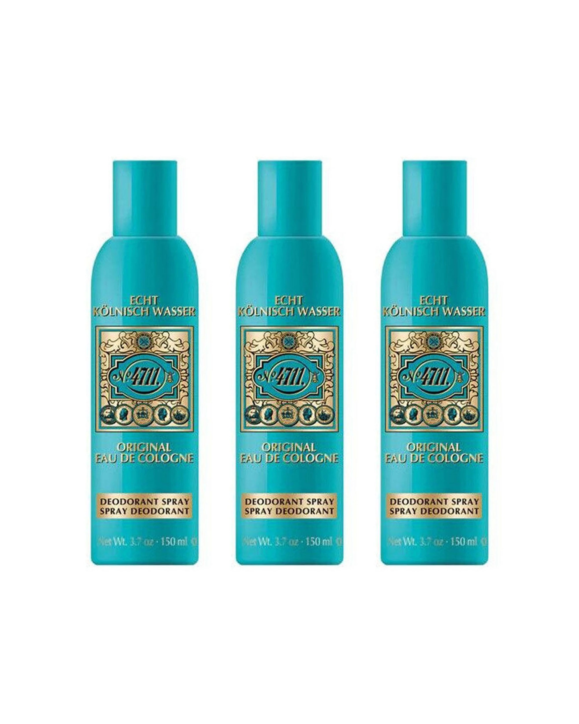 Mulhens 4711 Original Eau De Cologne Body Spray For Women 3 Pack 150Ml ...
