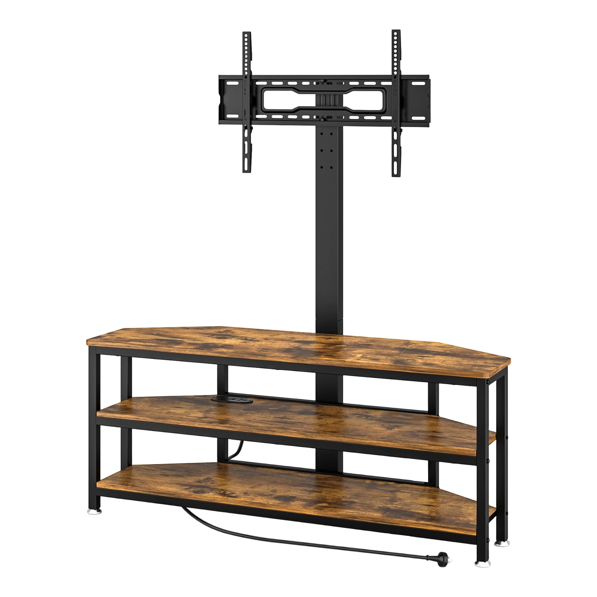 Artiss Corner TV Stand 32-70" w/ Mount LED Lights & Power Outlet Space ...