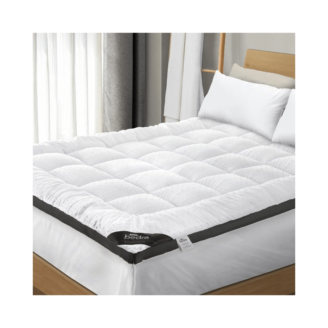 Bedra Pillowtop Mattress Topper - 5cm Airflow Mesh, 1000gsm Microfibre ...