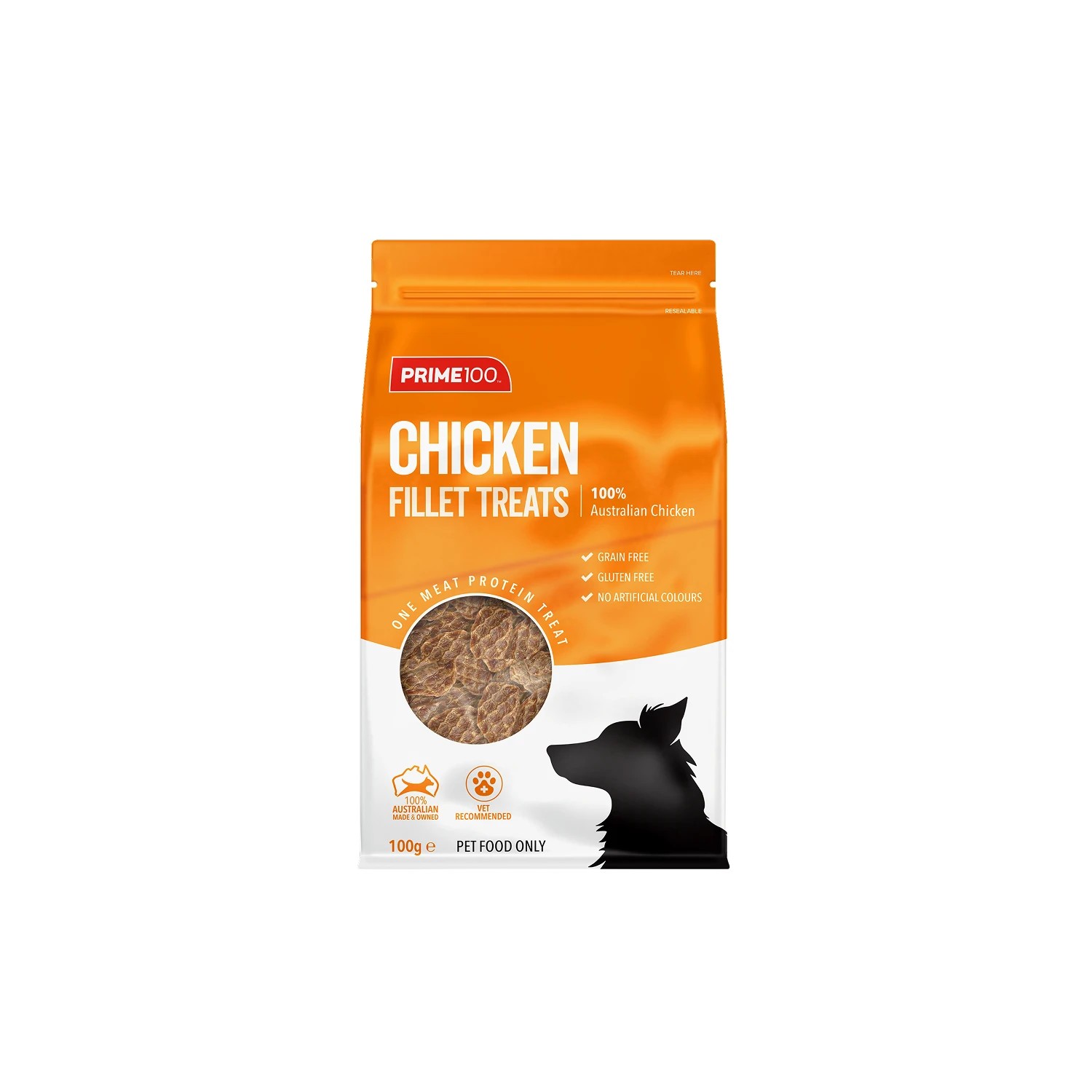 Prime100 Chicken Fillets Dog Treats - Kmart