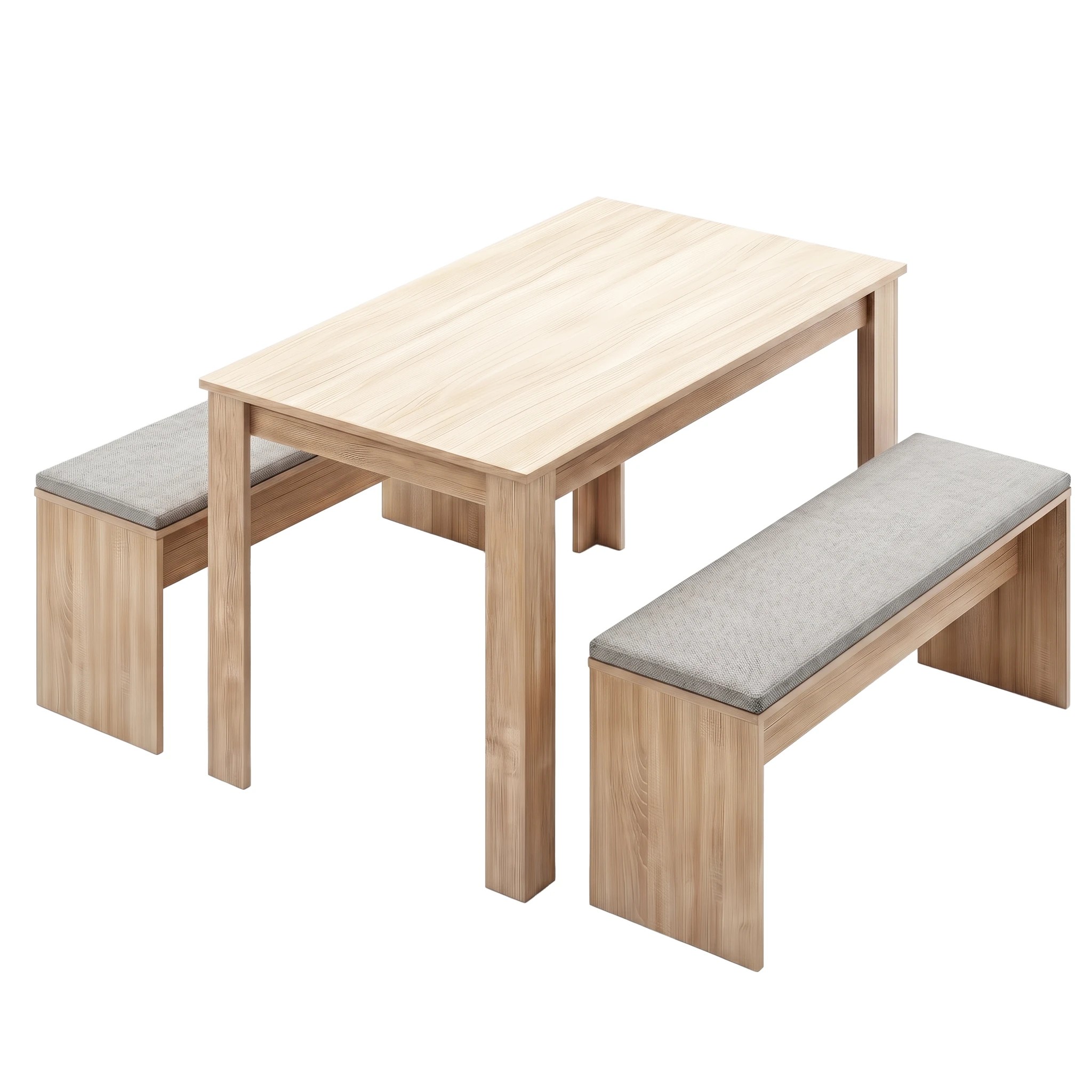 Artiss Dining Table and Chairs Set of 3 Bench Kitchen Furniture ...