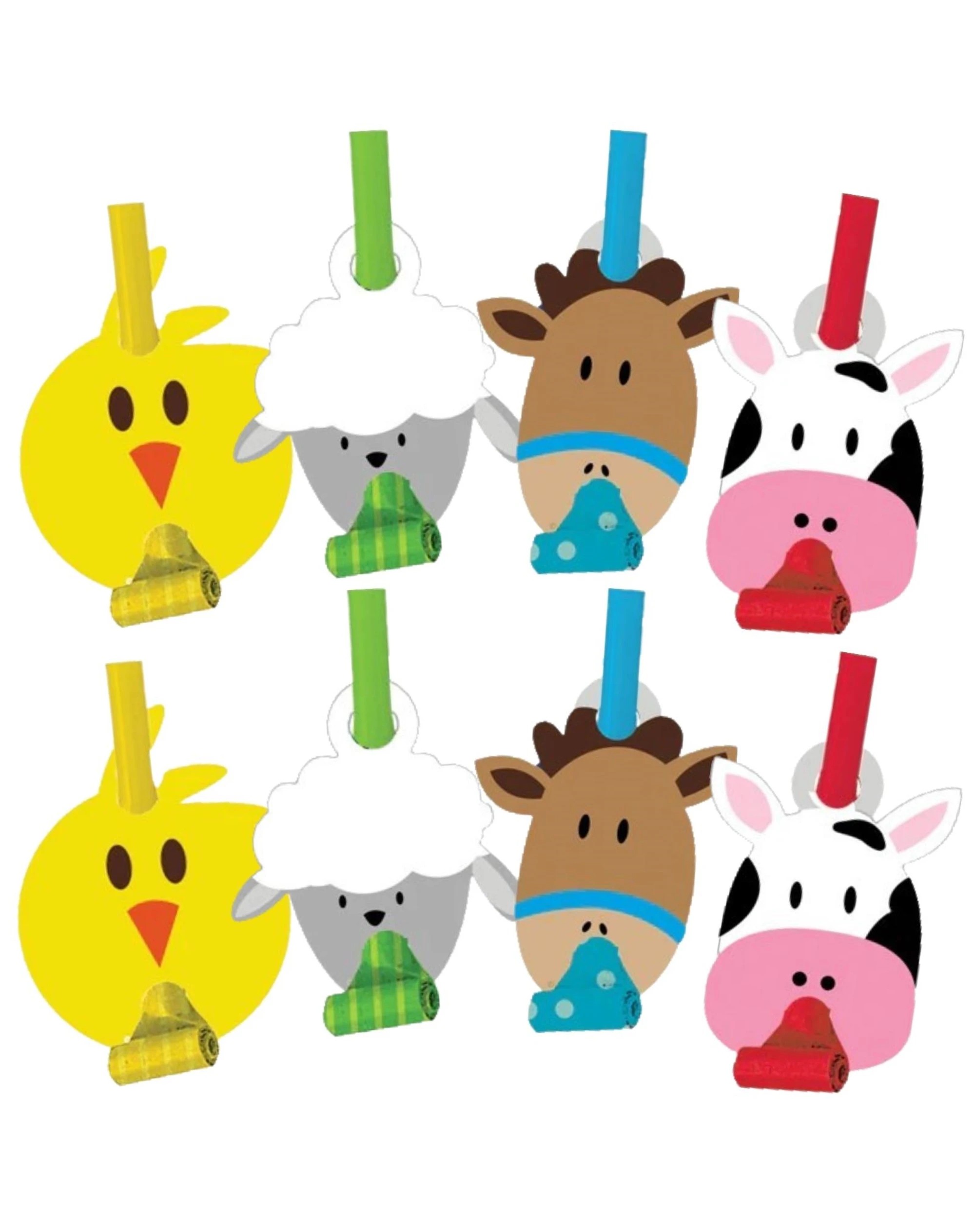 Creative Converting Farmhouse Fun Party Blowers Pack of 8 - Kmart