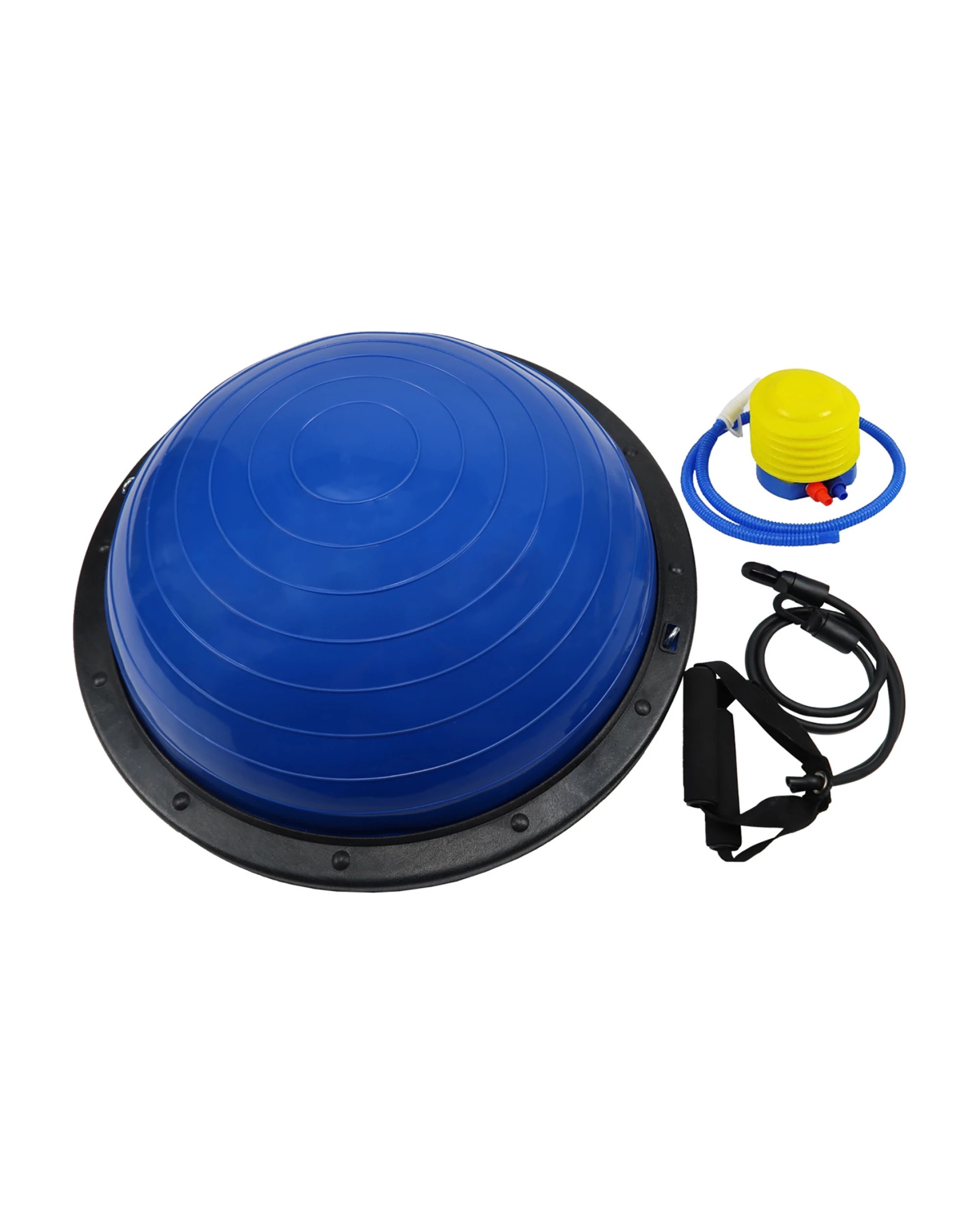 Powertrain Fitness Yoga Ball Home Gym Workout Balance Trainer Pump Blue ...