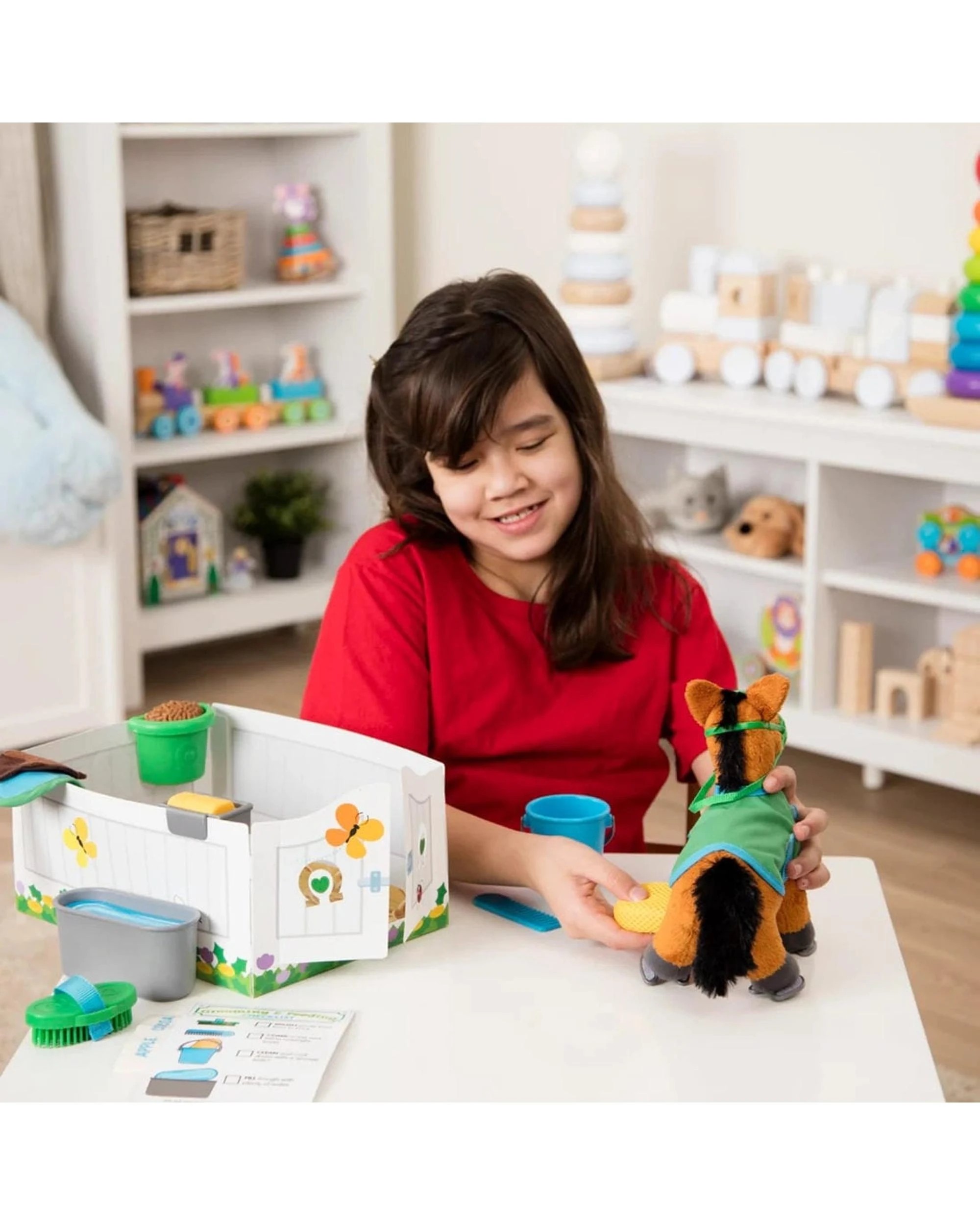 Melissa and Doug Feed and Groom Horse Care Playset - Kmart