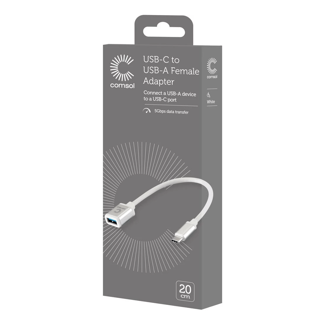 Comsol USB-C to USB-A Adapter Cable - Kmart