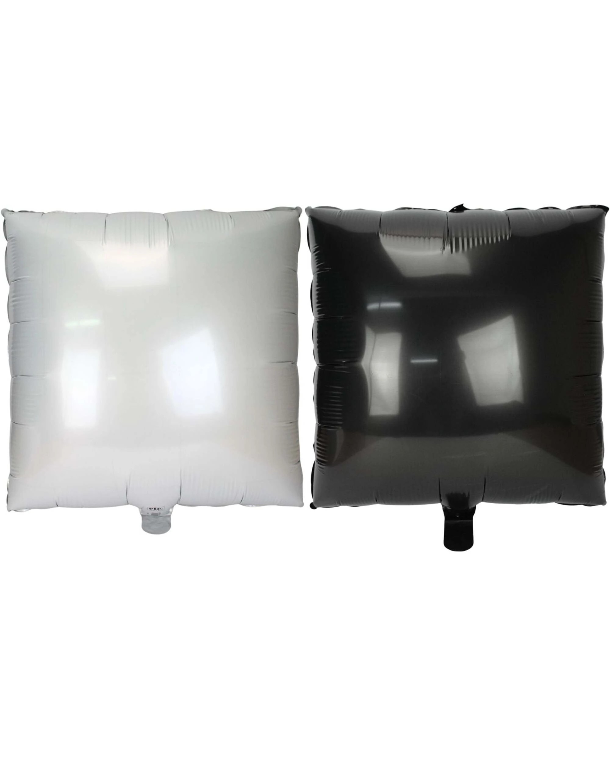 Meteor Double Sided 60cm Black and White Square Foil Balloon - Black ...