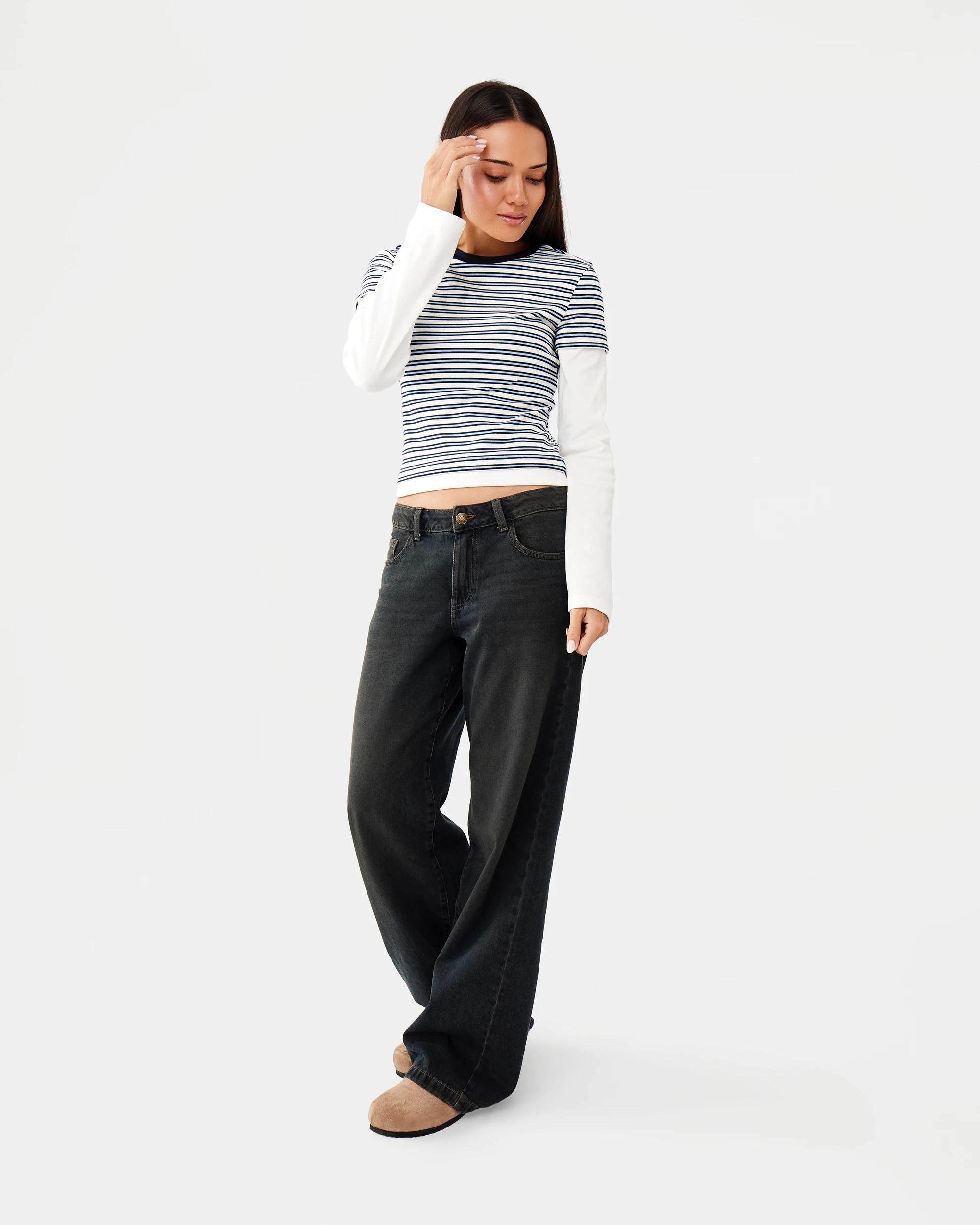 Long Sleeve Double Layer Top - Kmart
