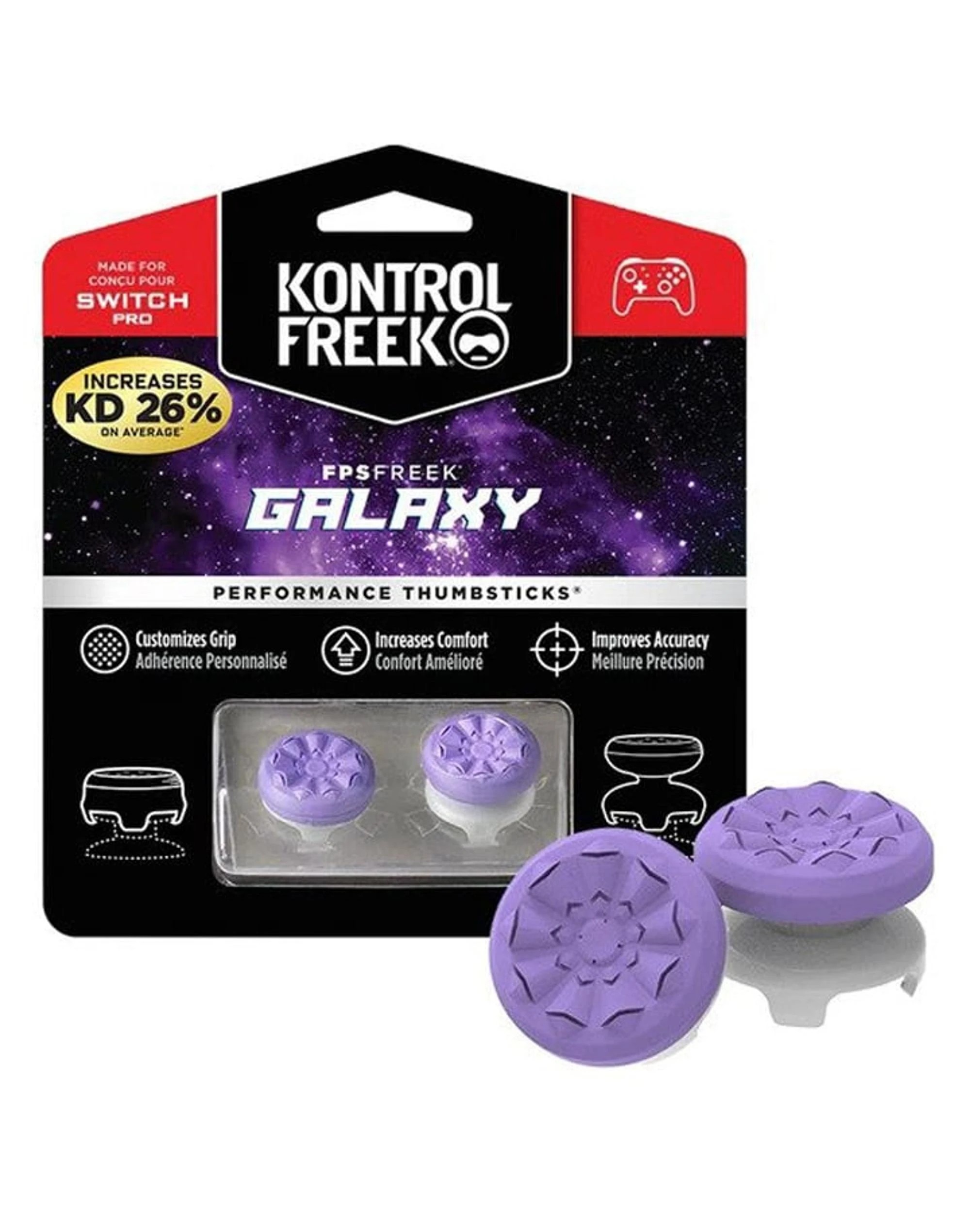 KontrolFreek FPS Freek Galaxy Performance Thumbsticks for Switch Pro ...