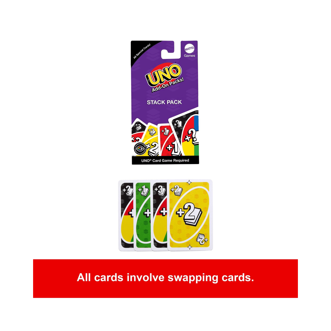 Mattel Games UNO Add-On Packs Stack Pack Card Game - Kmart