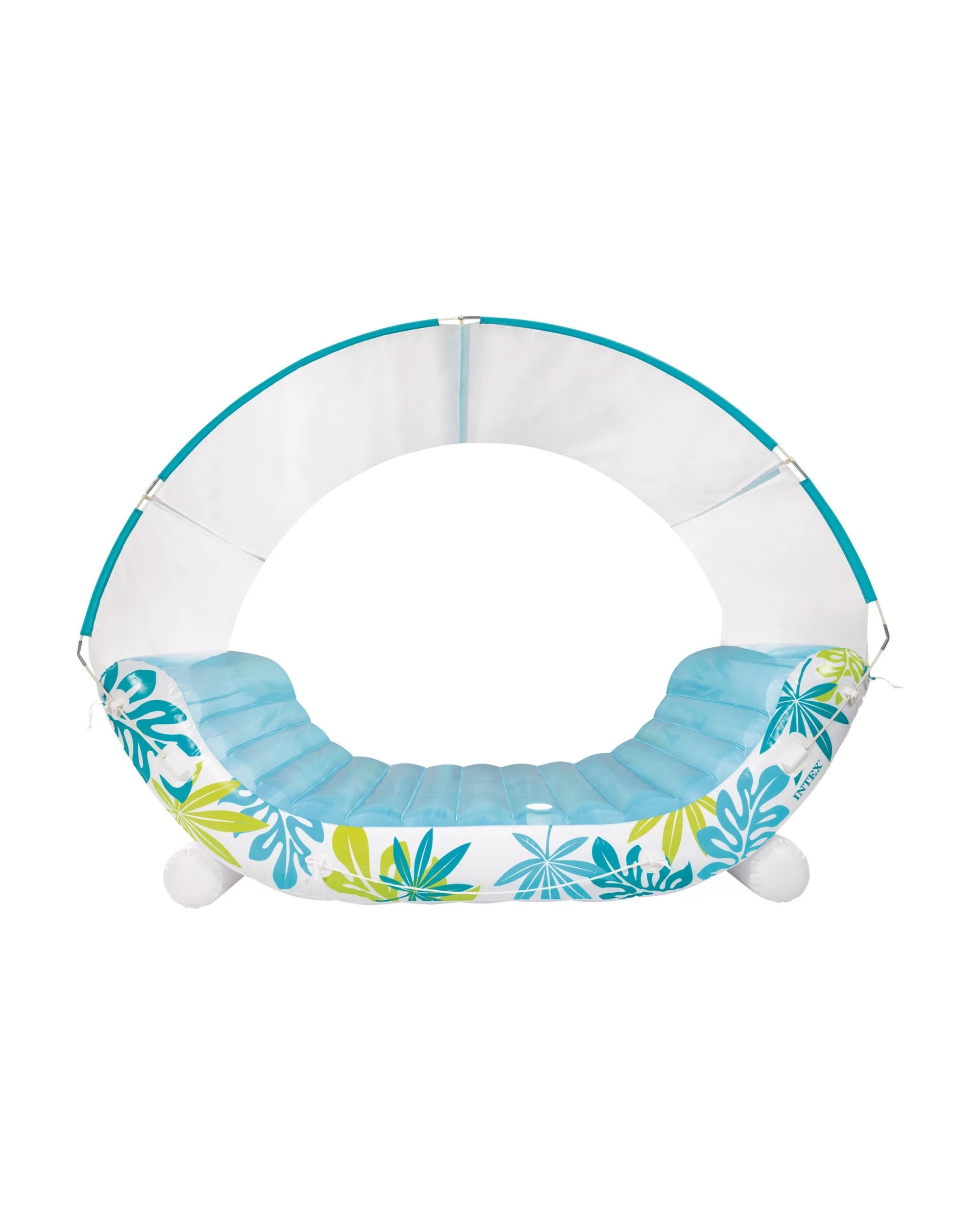 Intex Canopy Pool Lounge Float Tropical Sunshade - Blue - Kmart