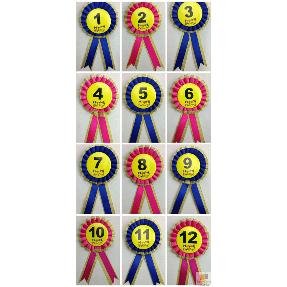 BR Costumes Birthday Badge Party Favour Award Rosette for Kids - Kmart